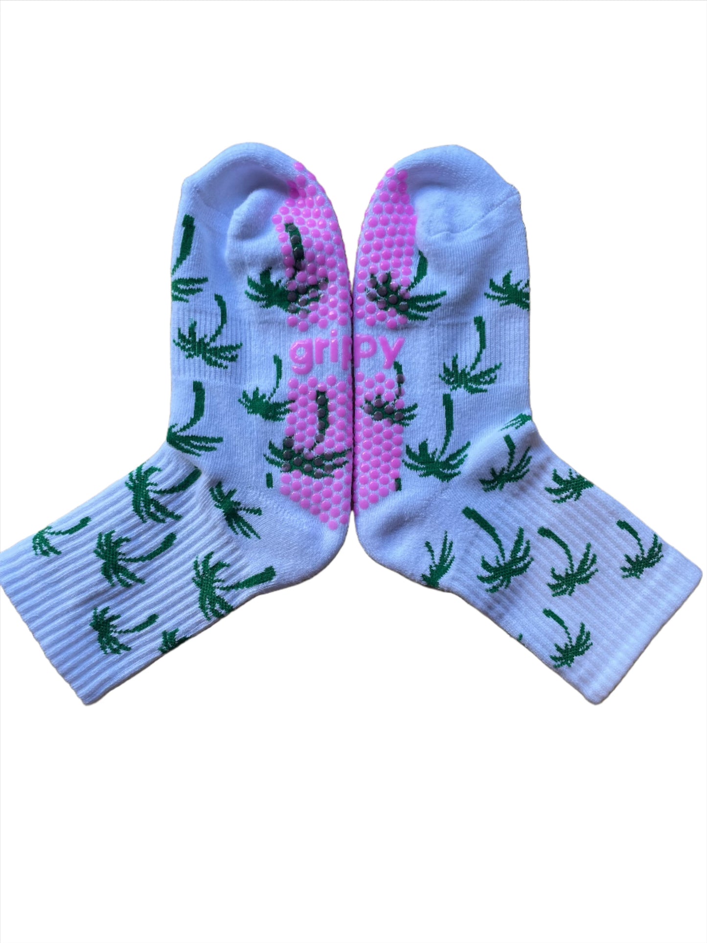 Palm Tree Grippy Sock